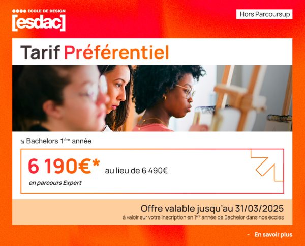 Ecole supérieure de design ESDAC - France & International